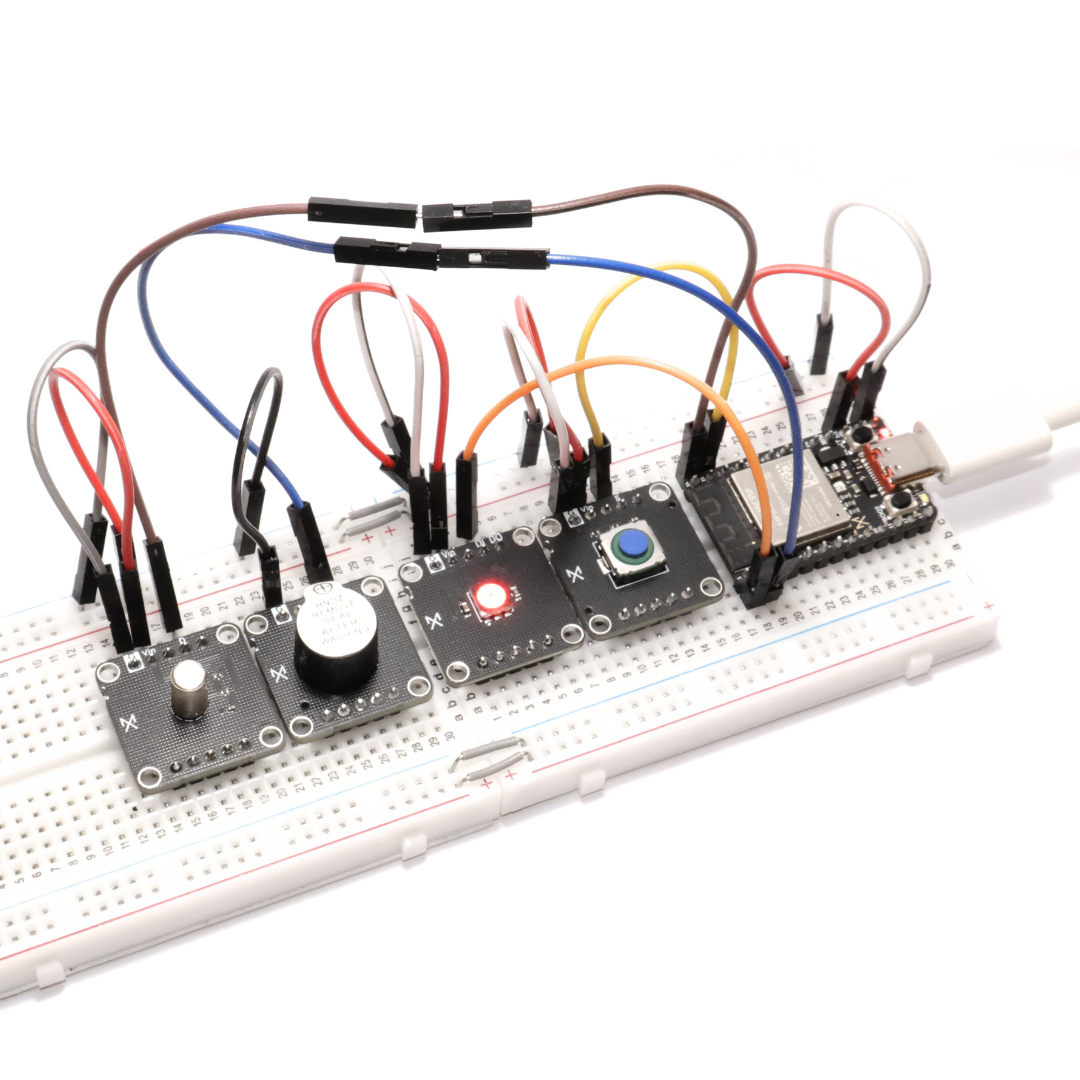 Vibration-Triggered Alarm with LED and Buzzer – Axiometa