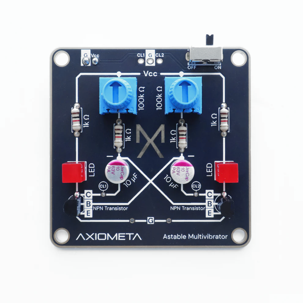 Axiometa Astable Multivibrator - Soldering Learning Kit